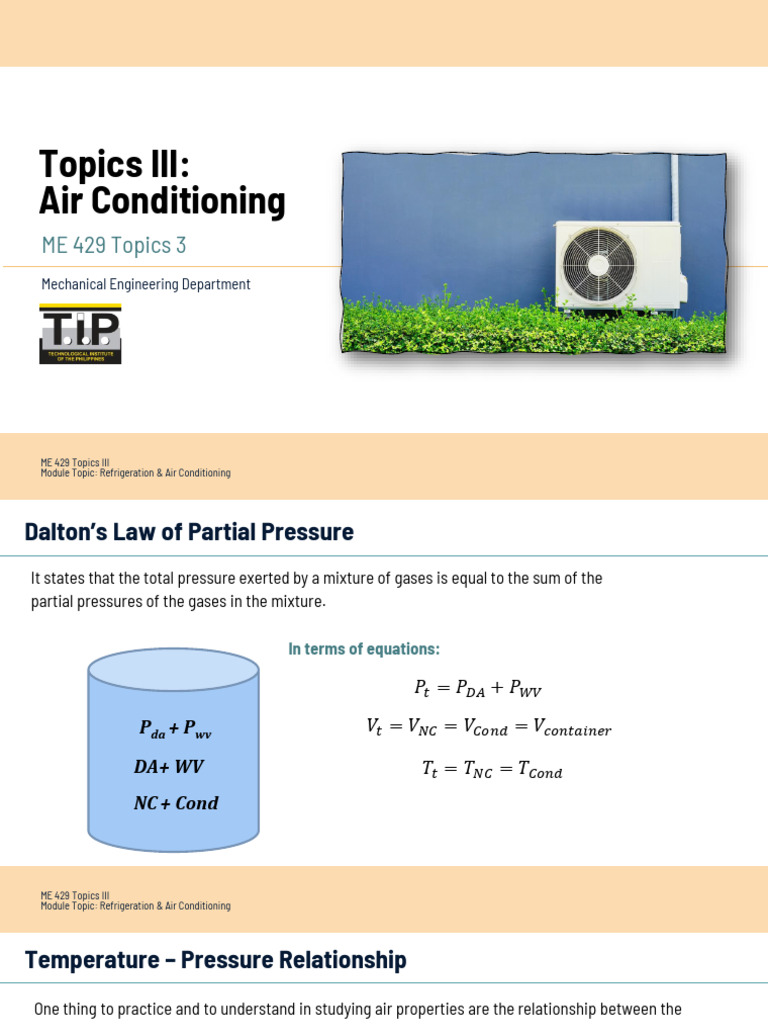 Topics-III Refhvac | PDF | Latent Heat | Humidity Topics-III Refhvac | PDF | Latent Heat | Humidity