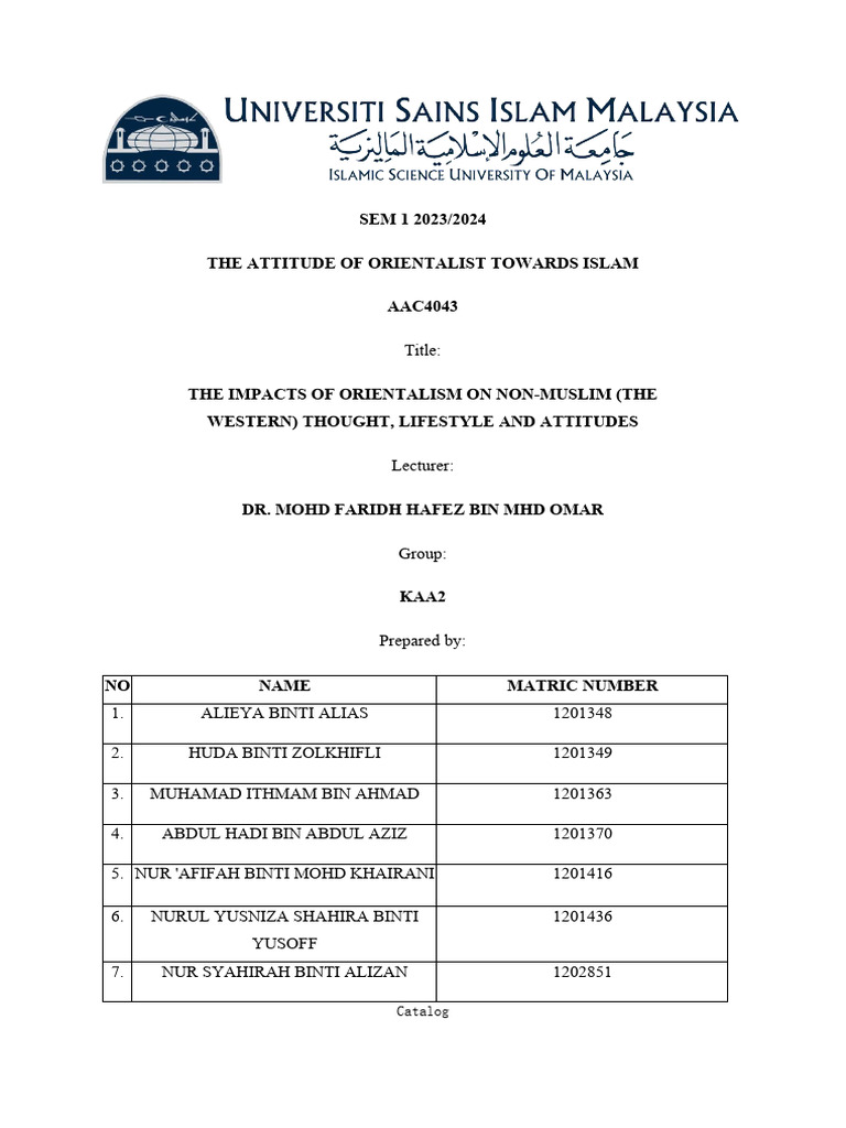 Assignment Orientalists | PDF