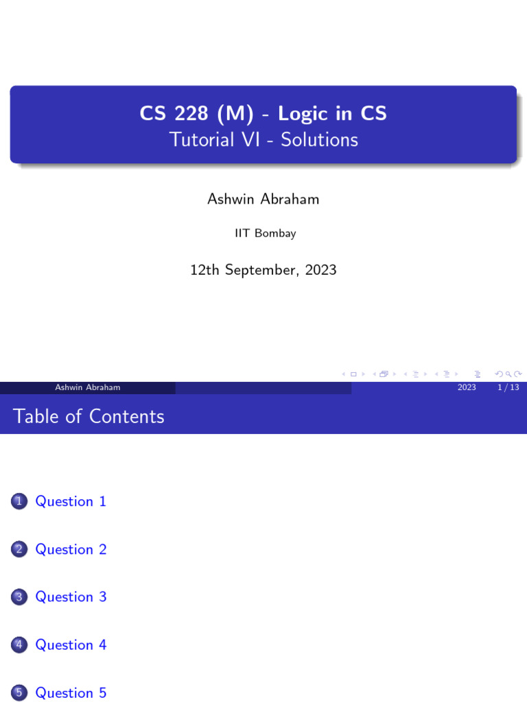 t6_sol | PDF | Logic | Applied Mathematics