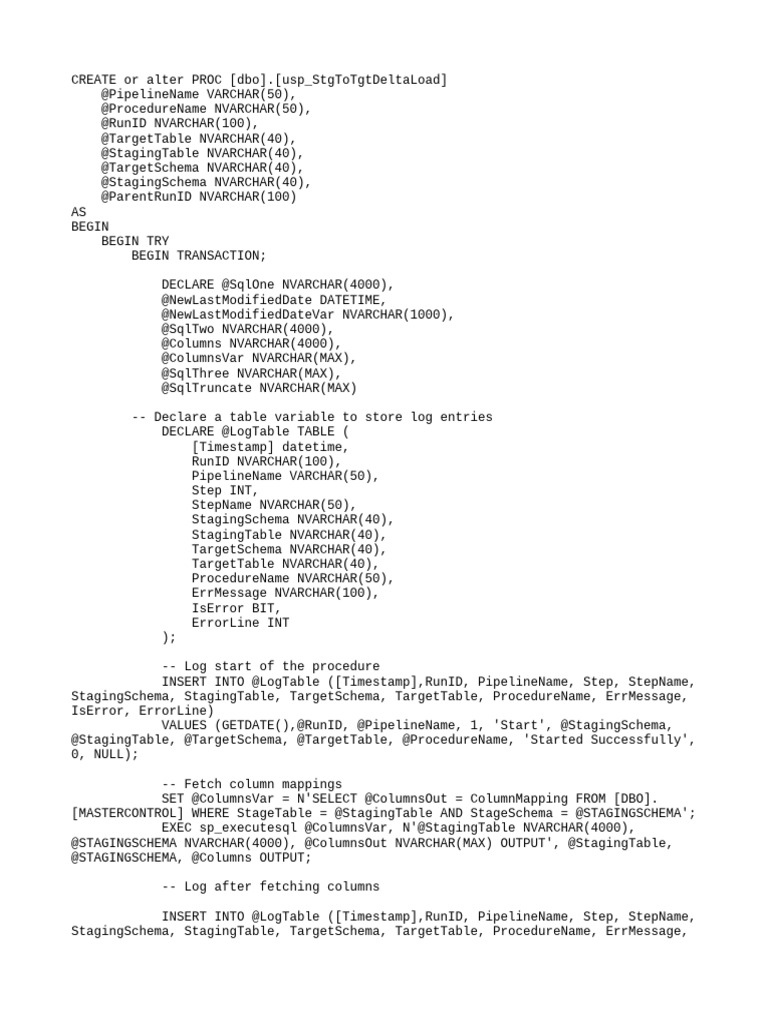 SP_DELTALOAD | PDF | Computer Programming | Computing