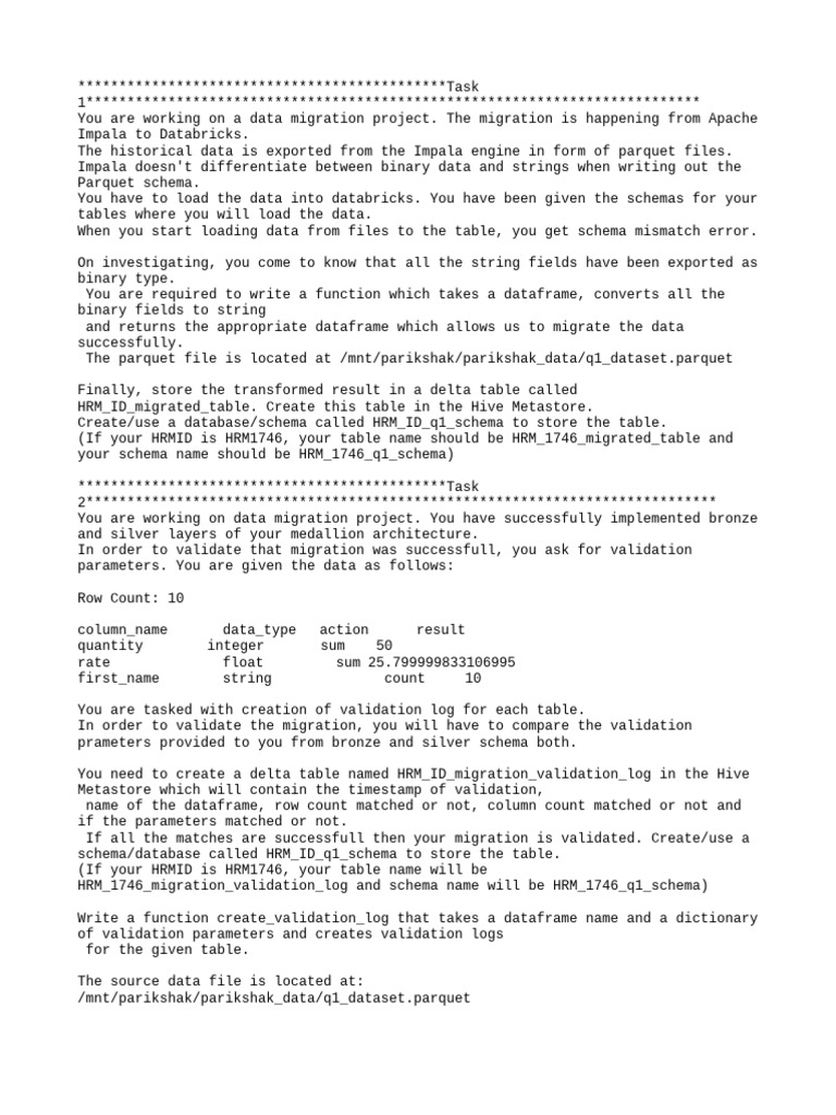 Databricks | PDF | Table (Database) | Computing
