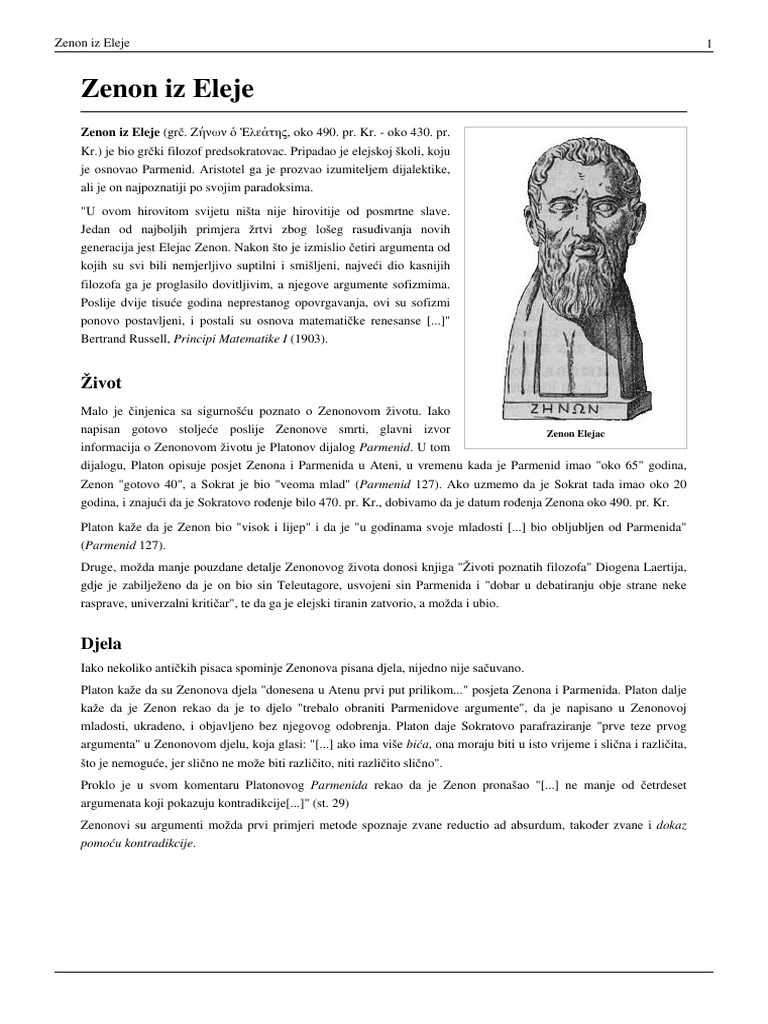 Zenon Iz Eleje | PDF