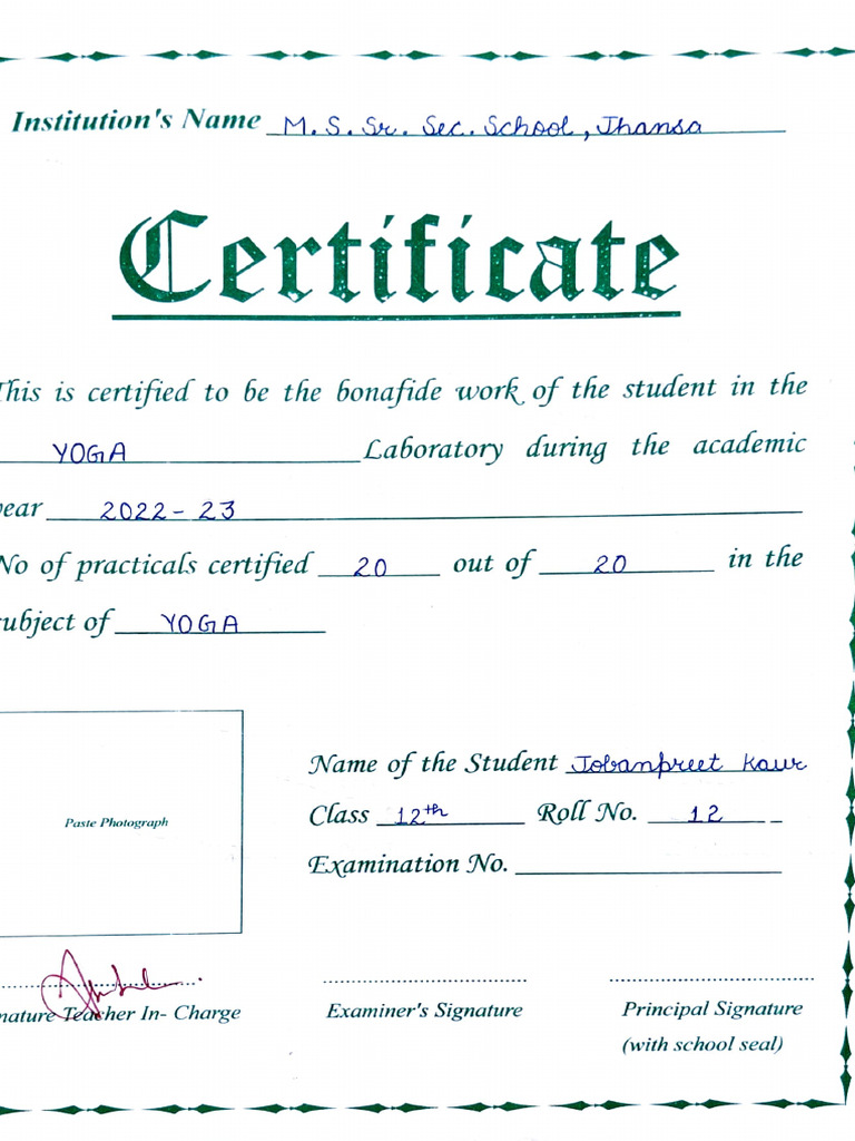 Yoga Practical | PDF