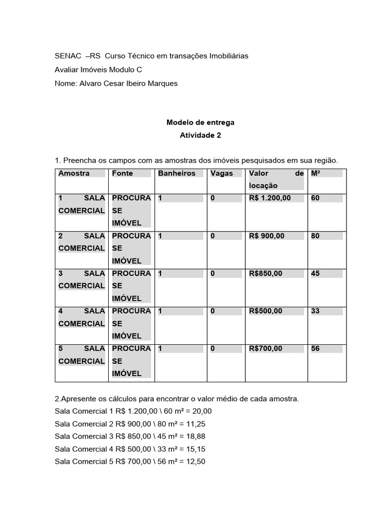 Modelo Atividade2 | PDF