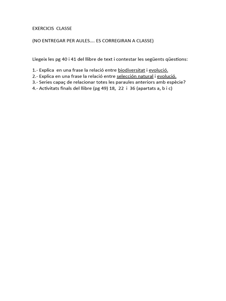 Exercicis Dimarts 17 Oct | PDF