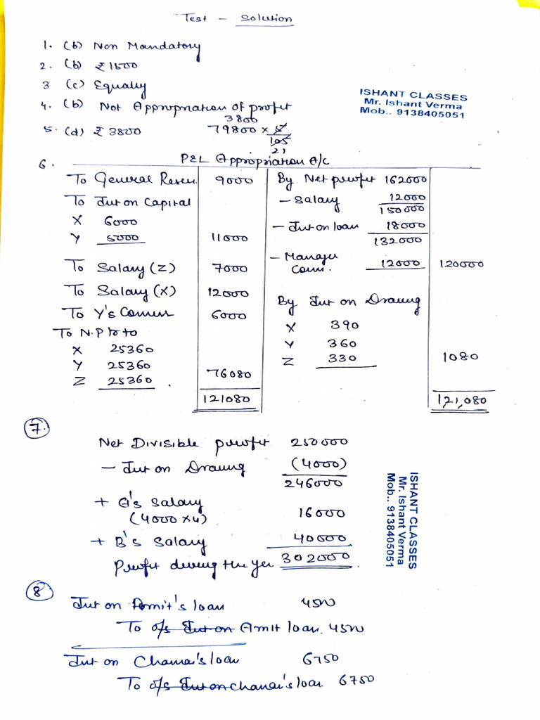 Accounting for Ishant Classes | PDF