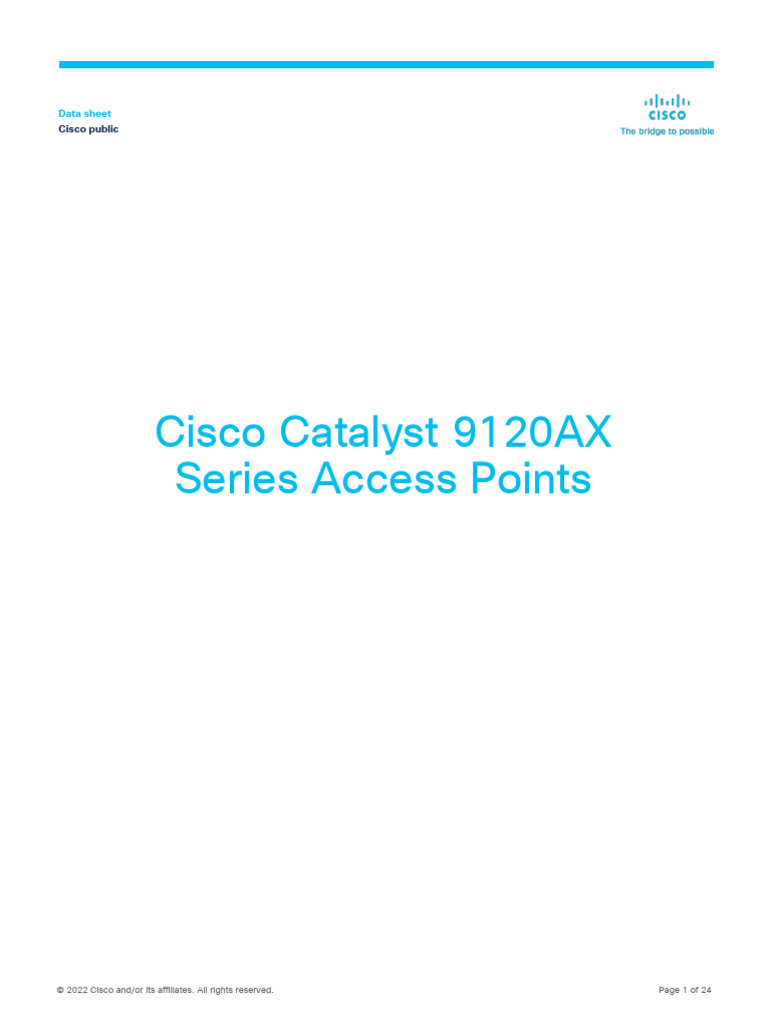 Cisco 9120 Access Point | PDF