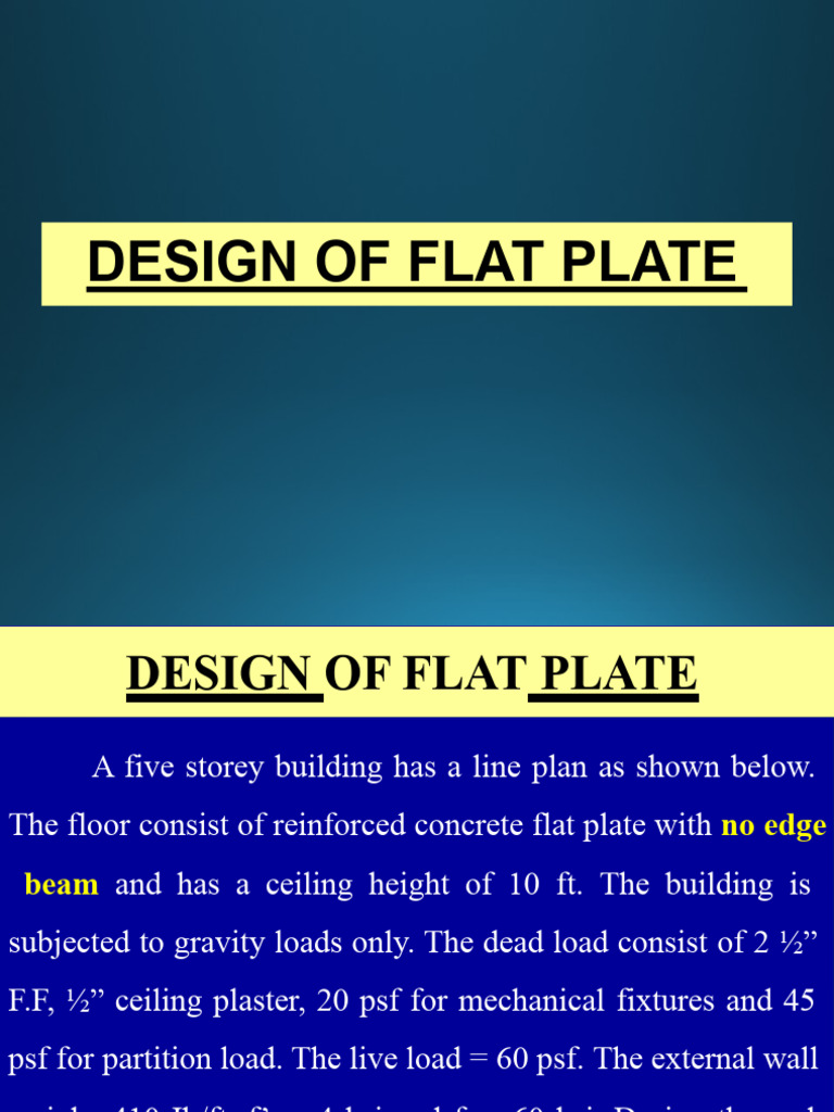Design of Flat Plate | PDF