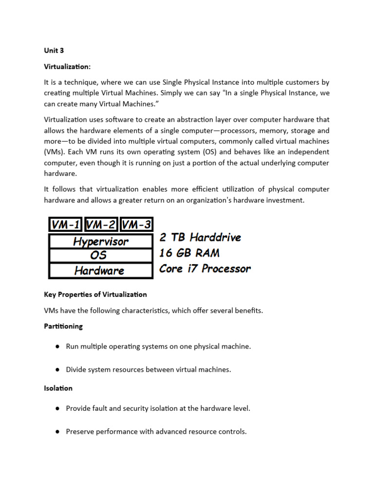 Cloud Computing Virtualization | PDF