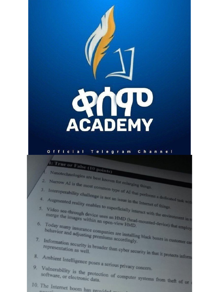 AAU Emerging Tech Final EXAM | PDF