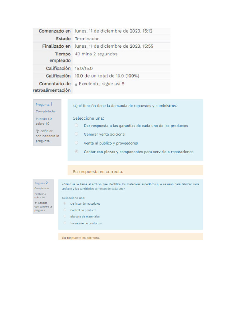 Examen tercer parcial (Segunda vuelta) | PDF