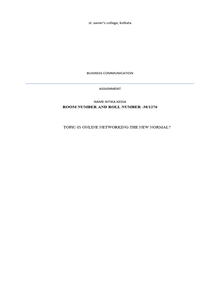 Business Communication Assignment | PDF