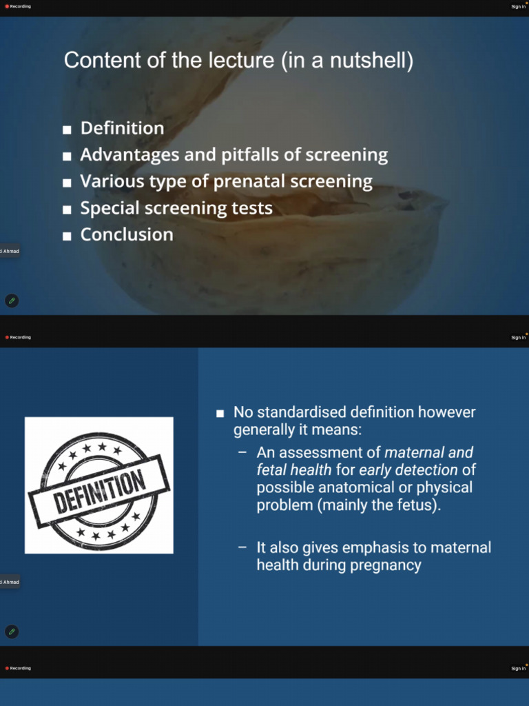 Prenatal Screening | PDF