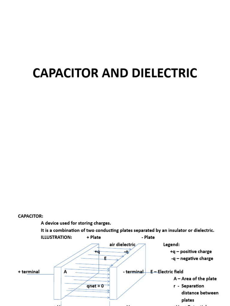 Capacitor and Dielectric | PDF | Capacitance | Capacitor