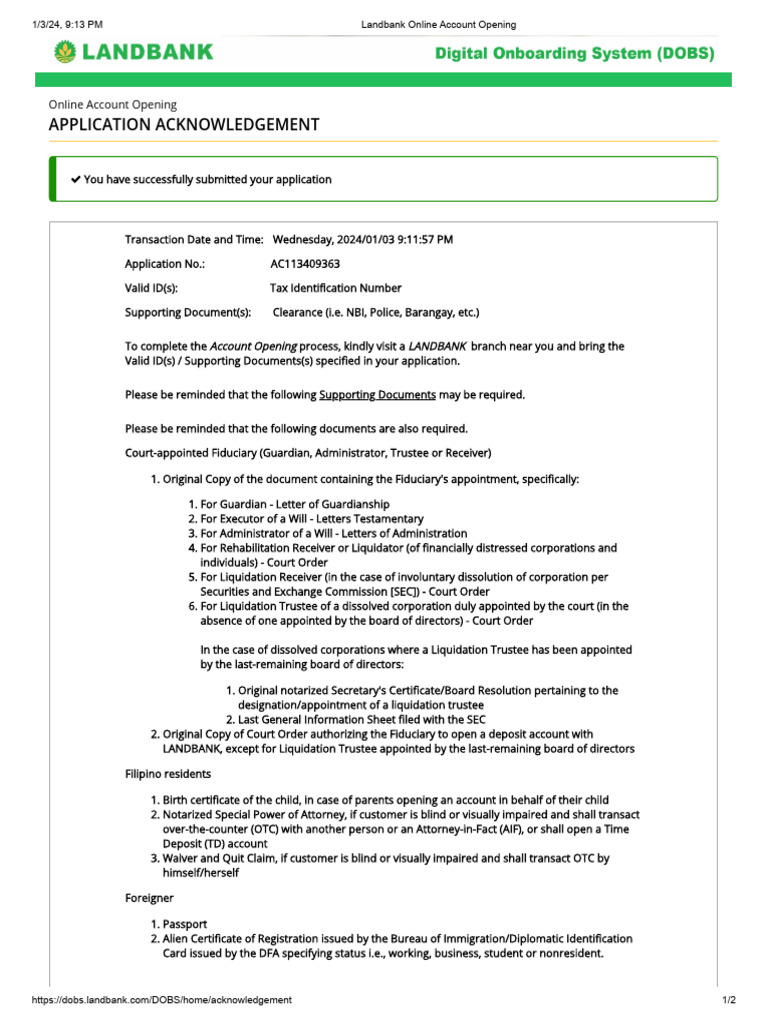 Norman Mirabete-Landbank | PDF