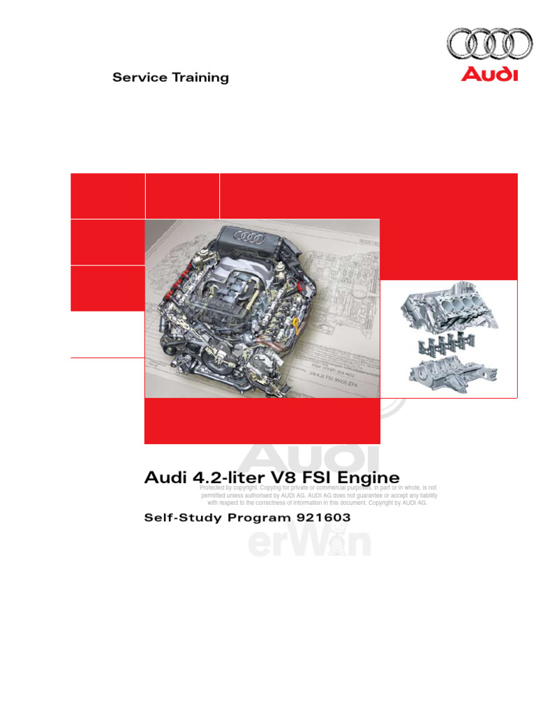 D4B802F7866-SSP 921603 Audi 4 2-Liter V8 FSI Engine | PDF