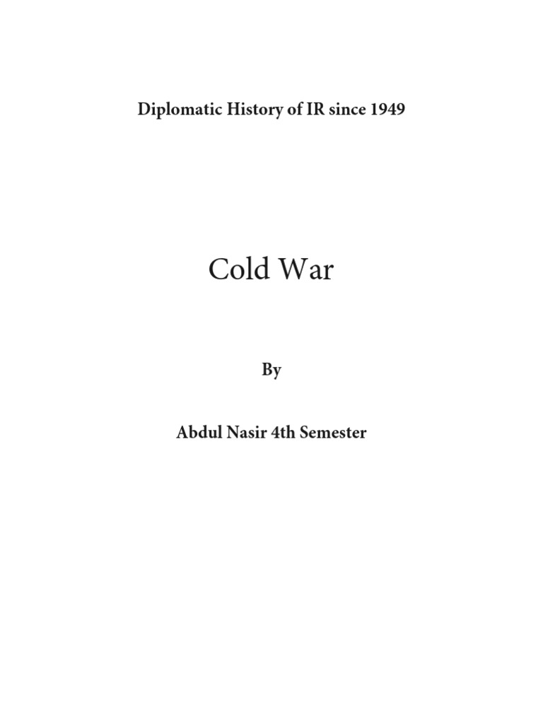 Cold War Notes | PDF