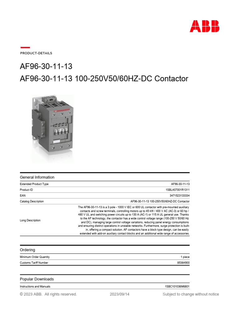 AF96-30-11-13 Datasheet | PDF | Science & Mathematics