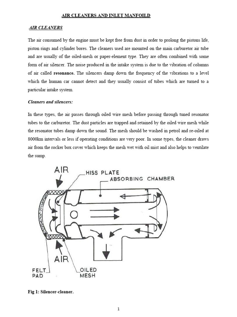 Air Cleaners and Manfolds | PDF | Business | Technology & Engineering