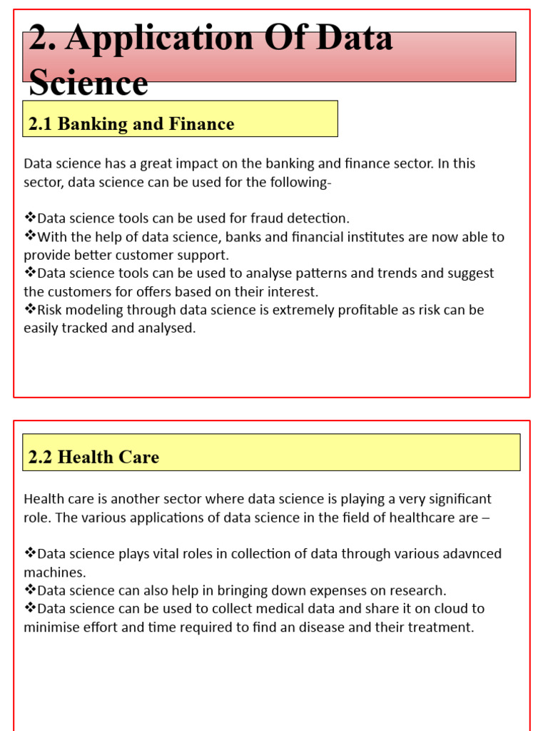 Application of Data Science | PDF | Science | E Commerce
