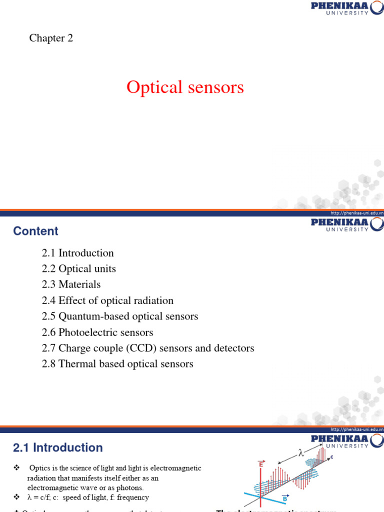 Chapter 2 - Optical Sensors | PDF