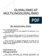 Bilingguwalismo at Multilingguwalismo | PDF
