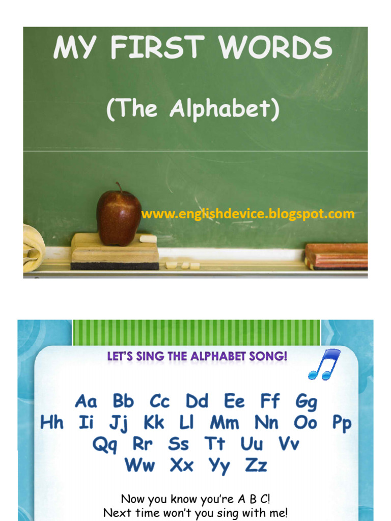 My First Words Alphabet | PDF