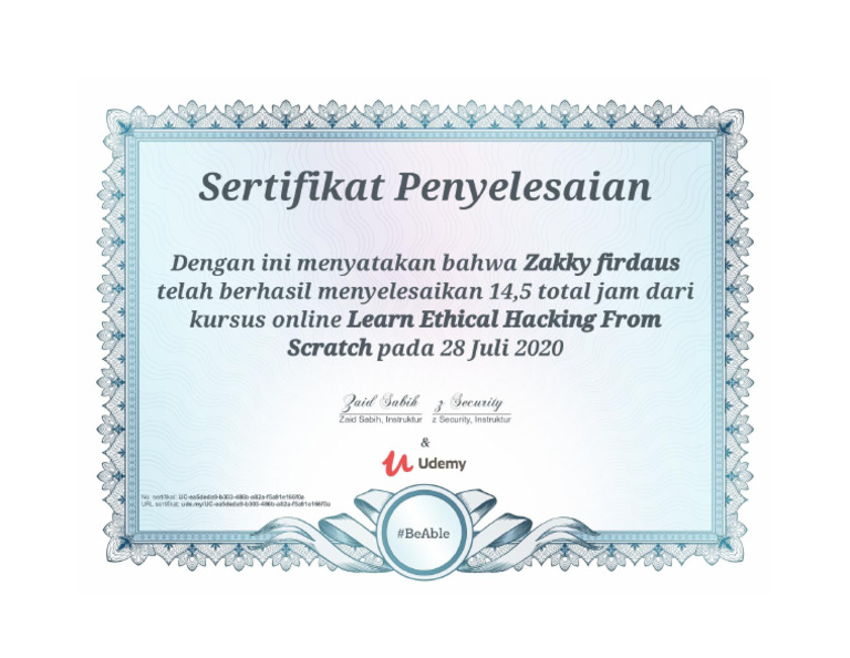 Zakky Firdaus Learn Ethical Hacking From Scratch | PDF Zakky Firdaus Learn Ethical Hacking From Scratch | PDF