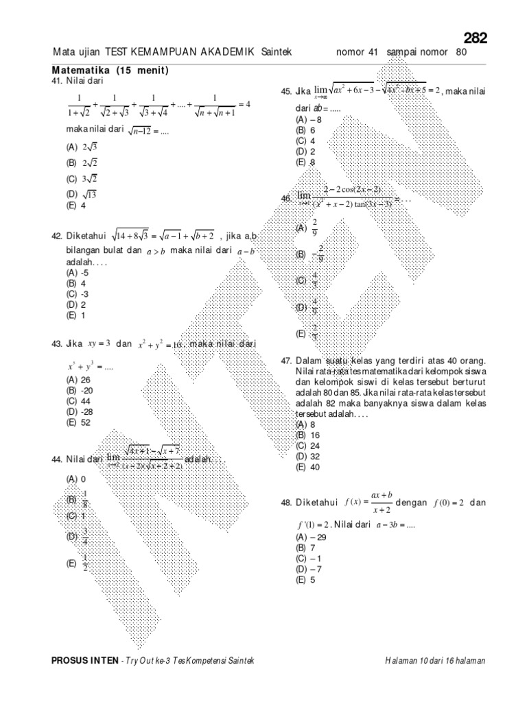 To3 Math Revisi - 13 Okt | PDF