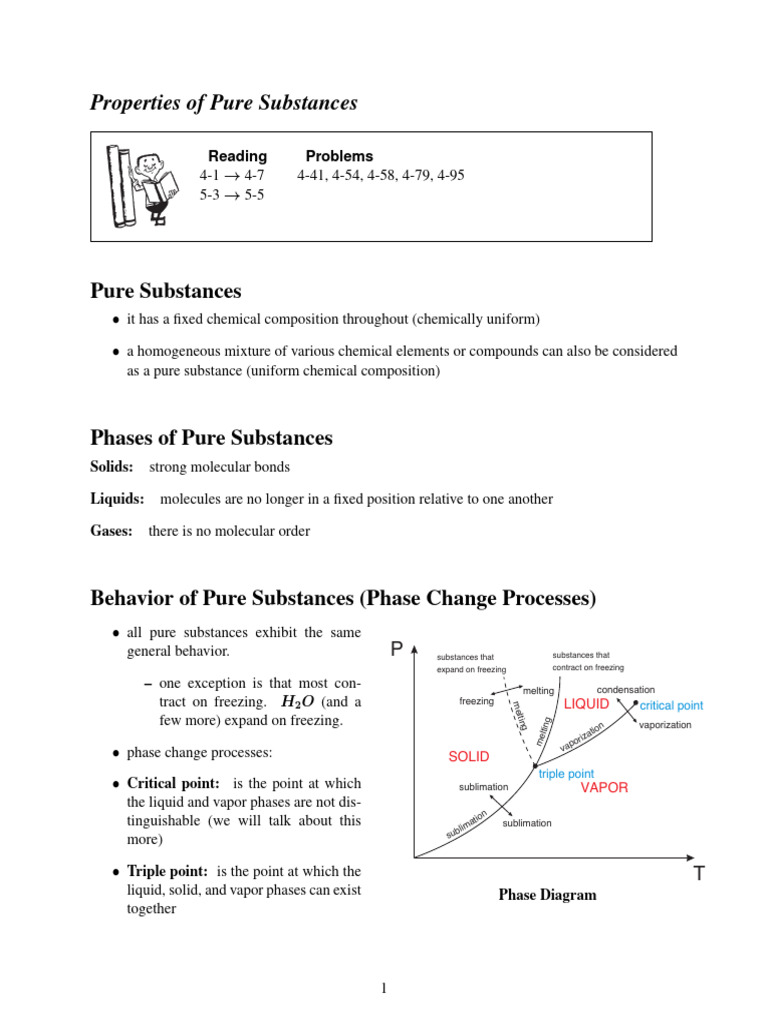 Pure Substances & Phase Changes | PDF | Phase (Matter) | Chemical Substances
