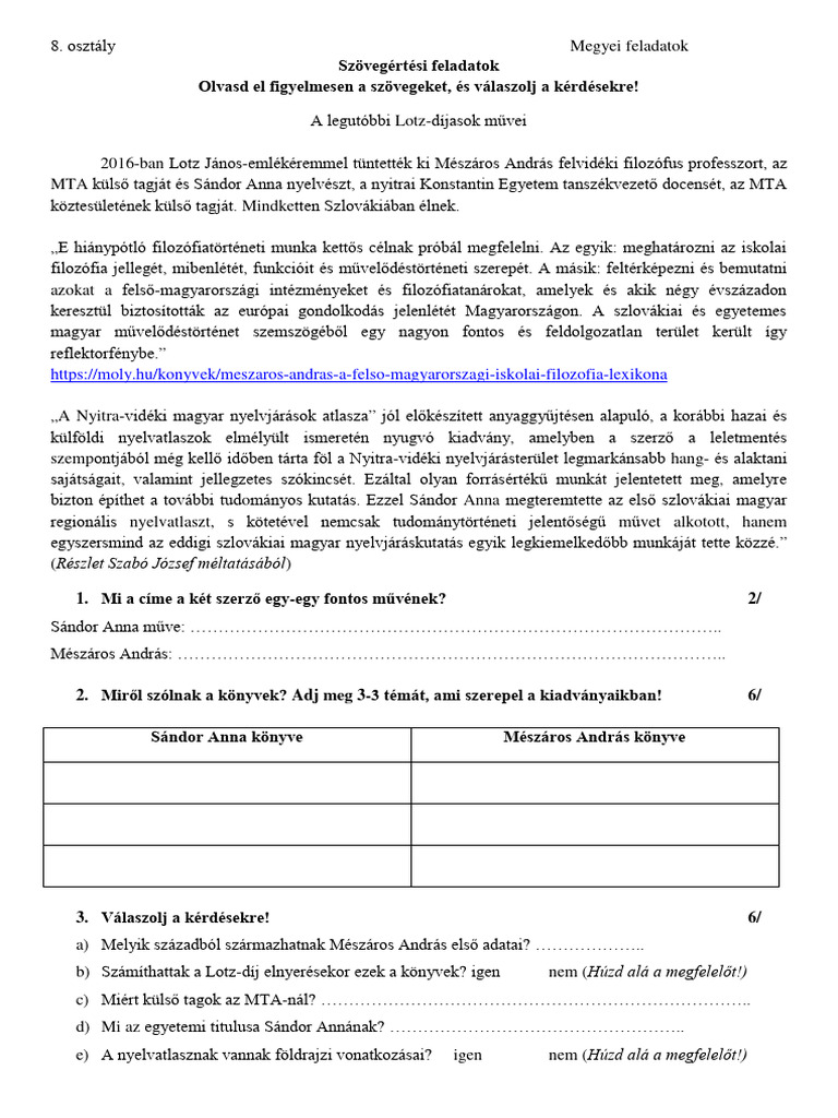 Helyesírási Feladatok | PDF