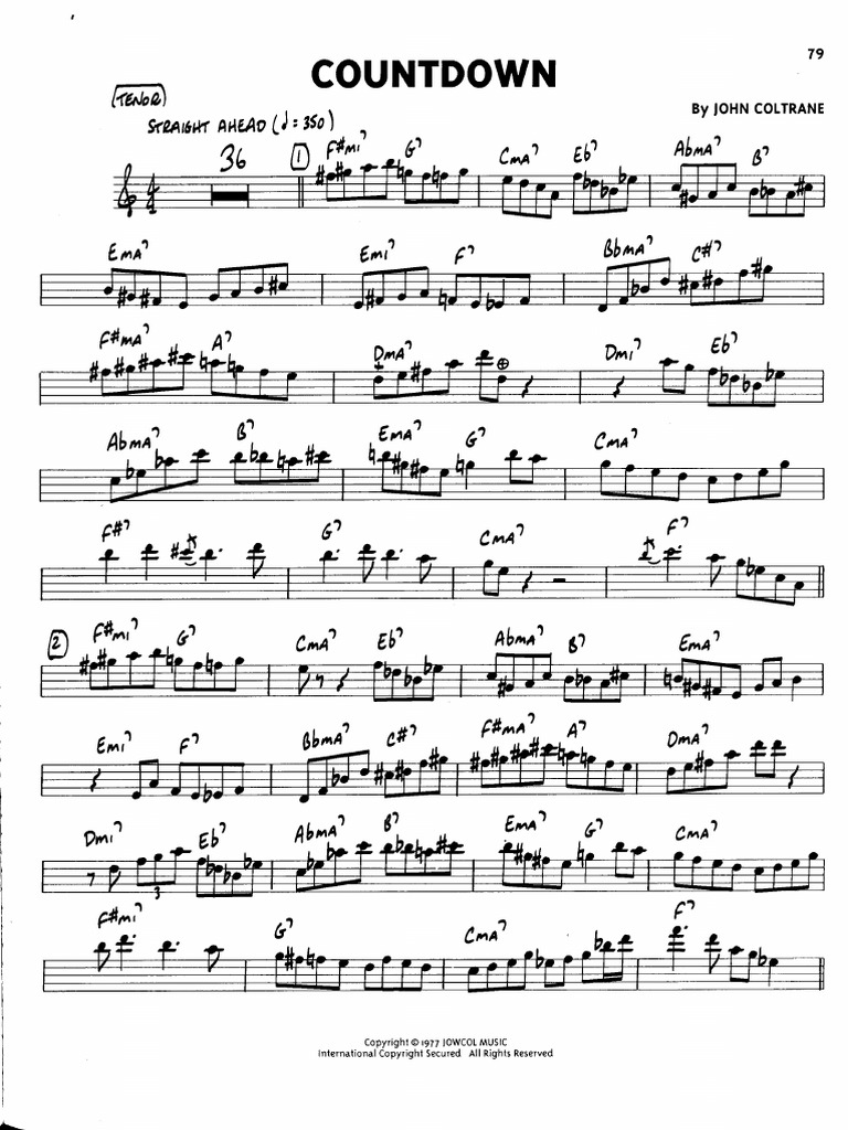 J. Coltrane-Countdown | PDF