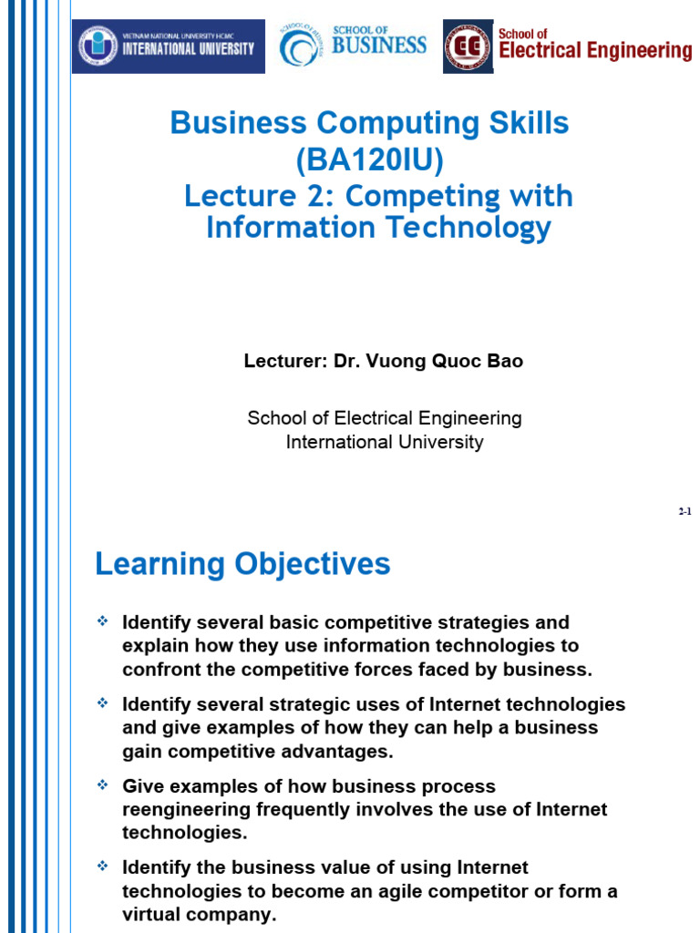 Lec2 - Competing With Information Technology | PDF