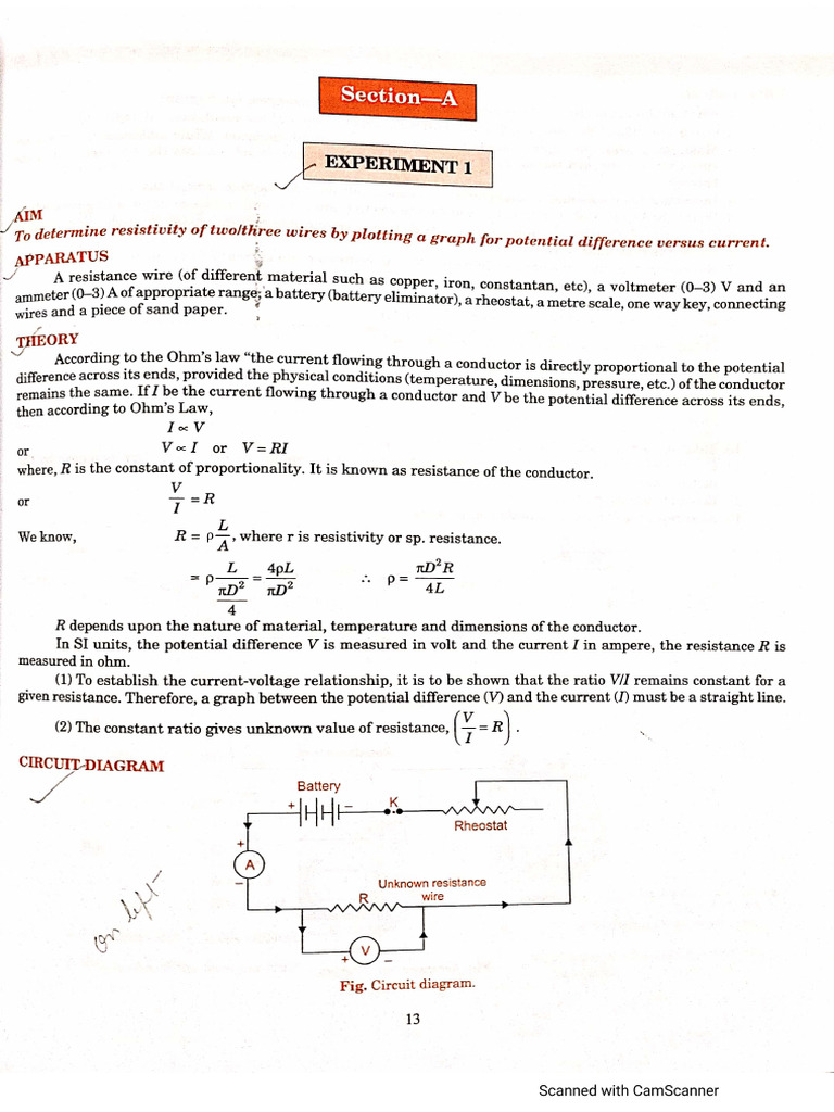 PHY Experiments N Activities | PDF