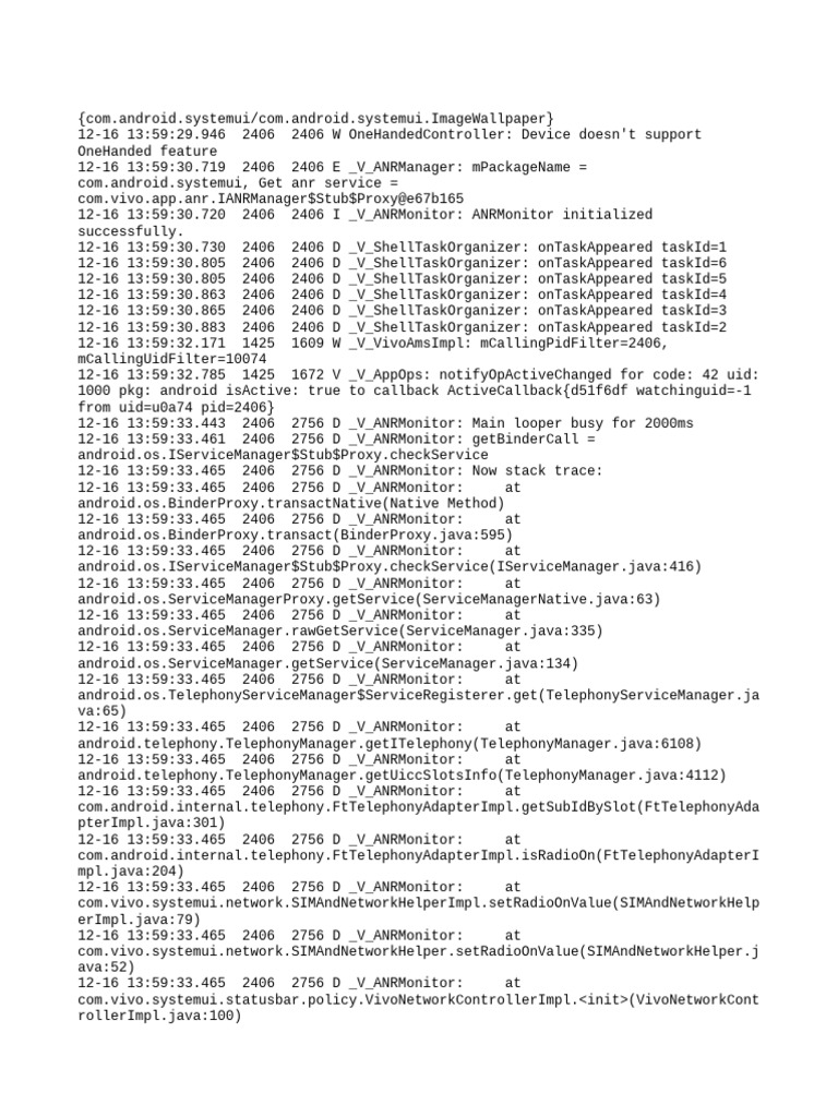 Log | PDF | Java (Programming Language) | Android (Operating System)
