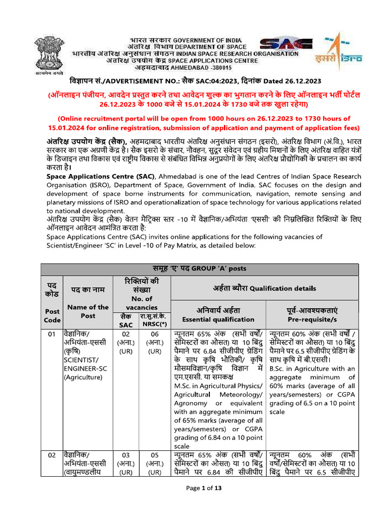 Sac Scientist Posts | PDF