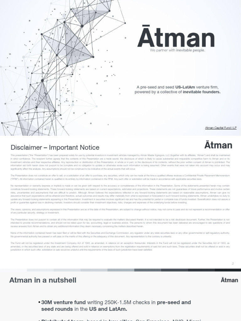 Atman Capital Deck | PDF