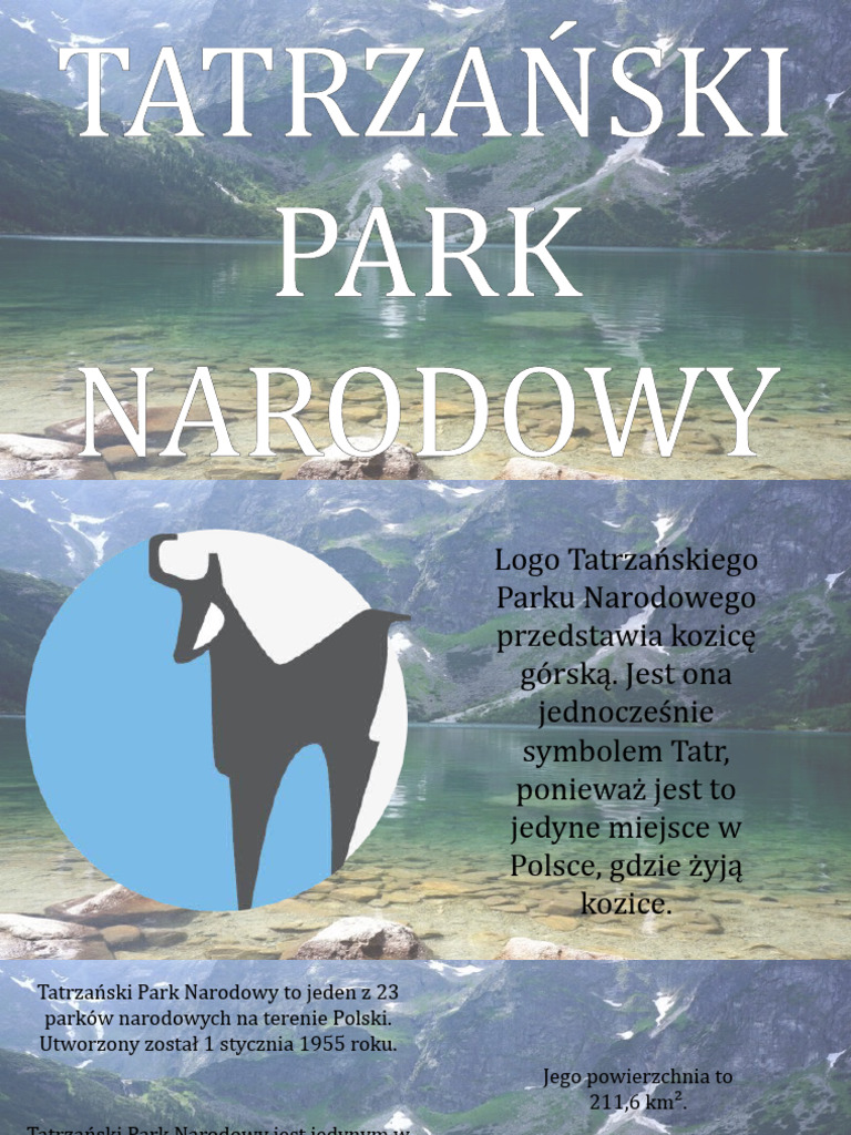 Prezentacja Tatrzański Park Narodowy | PDF