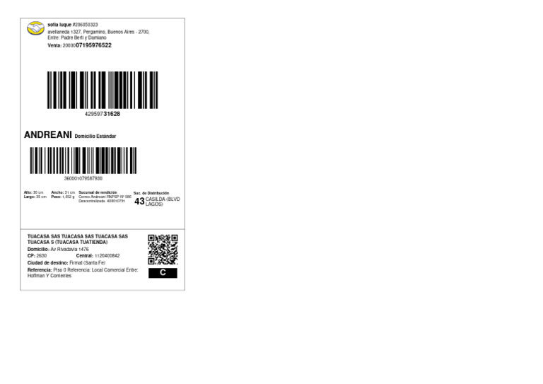 Shipment Labels 231229085237 | PDF