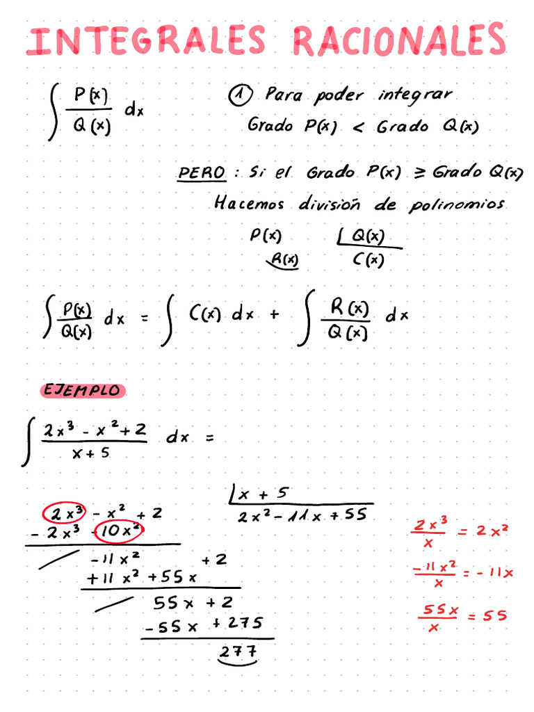 Integrales Racionales | PDF