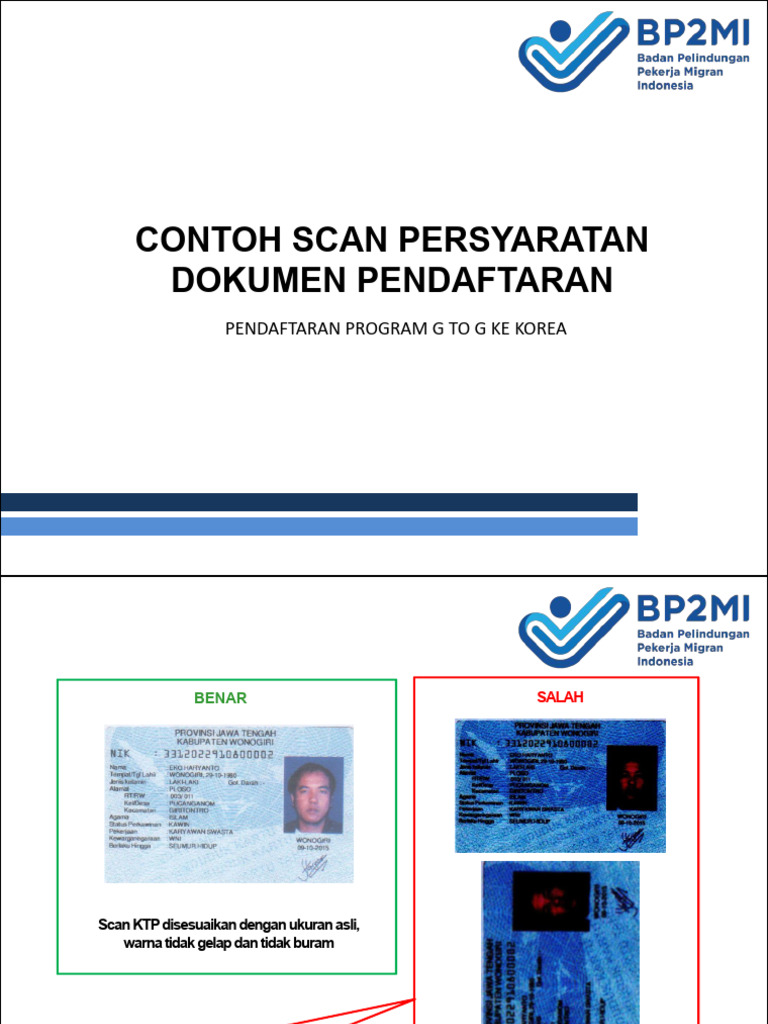Panduan Scan Dokumen Pendaftaran G to G | PDF | Pengembangan Diri