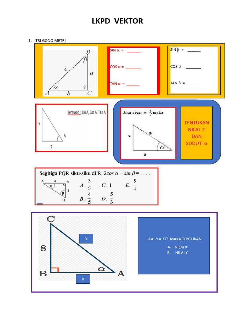 LKPD Vektor | PDF | Metode & Bahan Ajar
