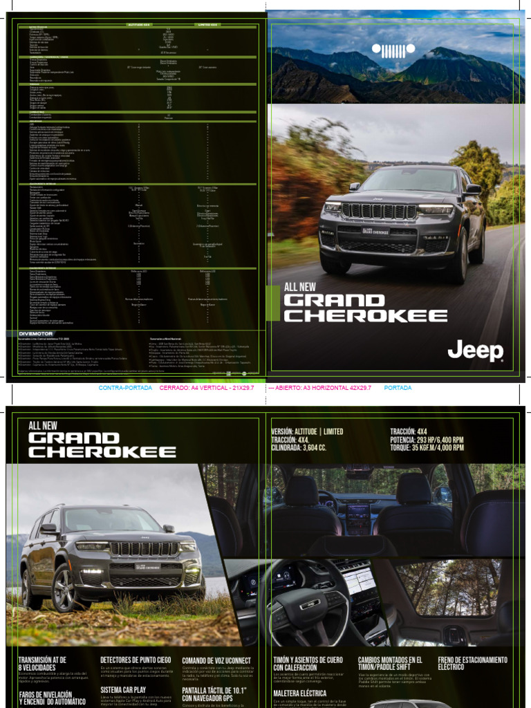 Grand Cherokee | PDF | Tracción en las cuatro ruedas | Diodo emisor de luz