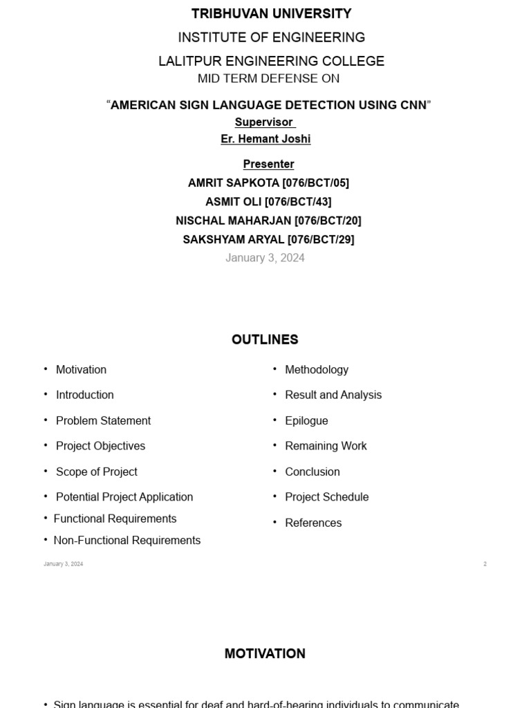 Signlanguage Detection | PDF