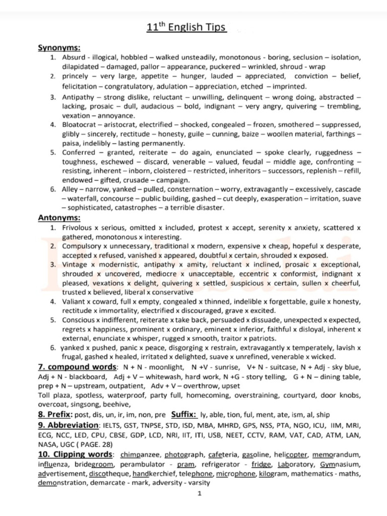 English Tips | PDF