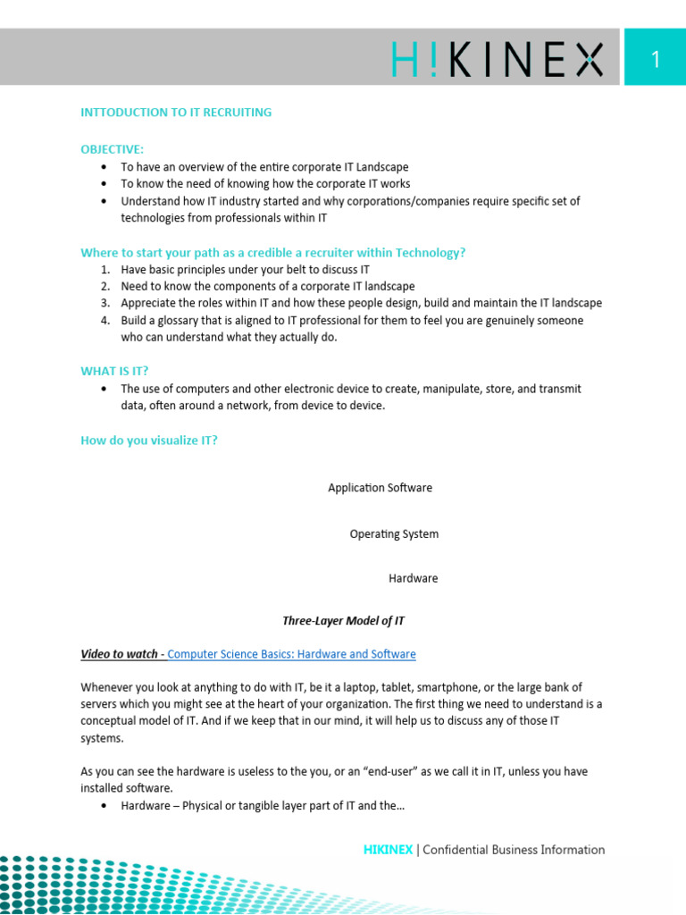 It001 Module Pdf Computer Hardware Software