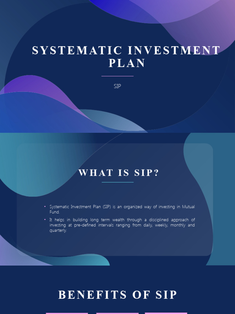 SIP Presentation - Bajaj Finserv AMC | PDF | Investing | Investment Management