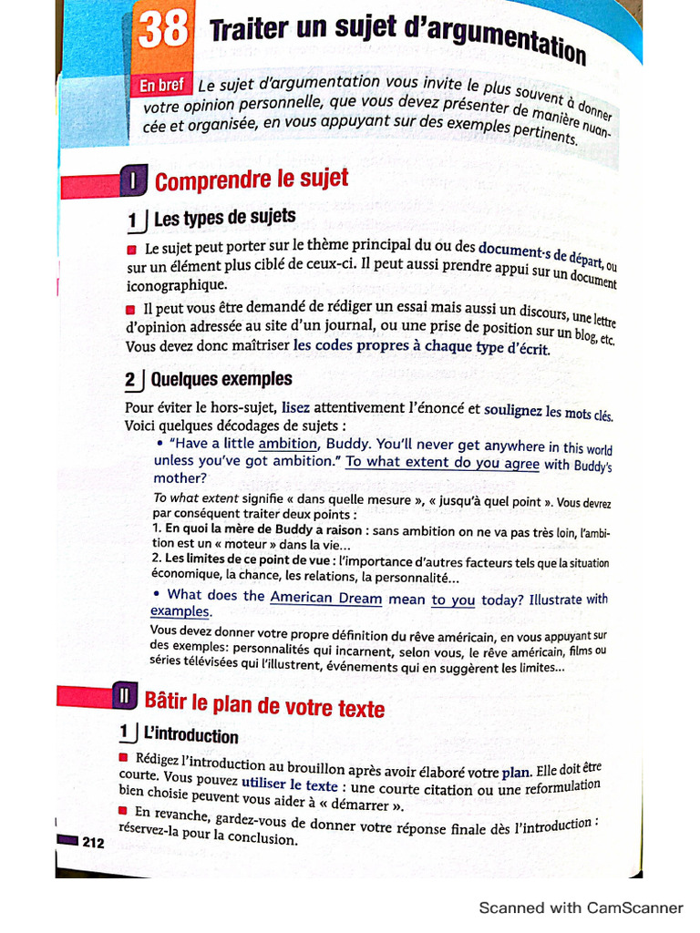 Objectif Bac - Traiter Un Sujet D'argumentation | PDF