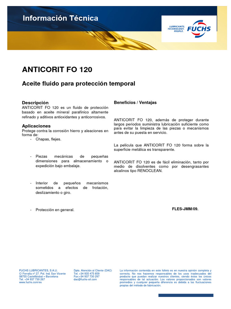 Anticorit Fo 120 | PDF