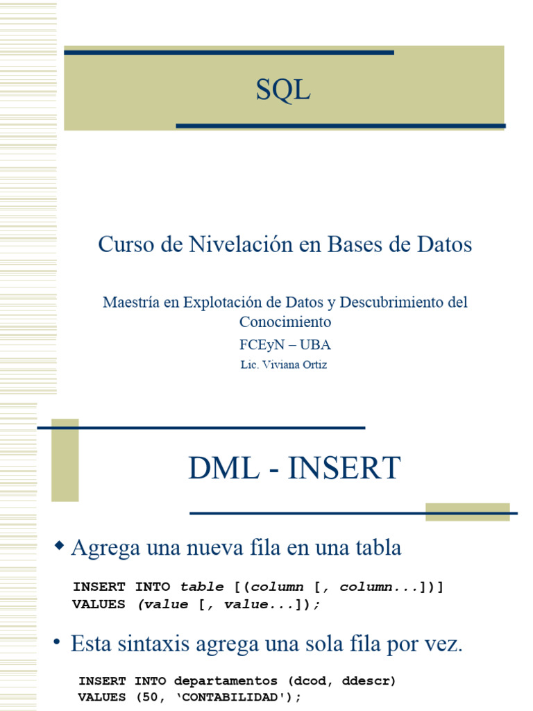 Tercera Clase de SQL | PDF